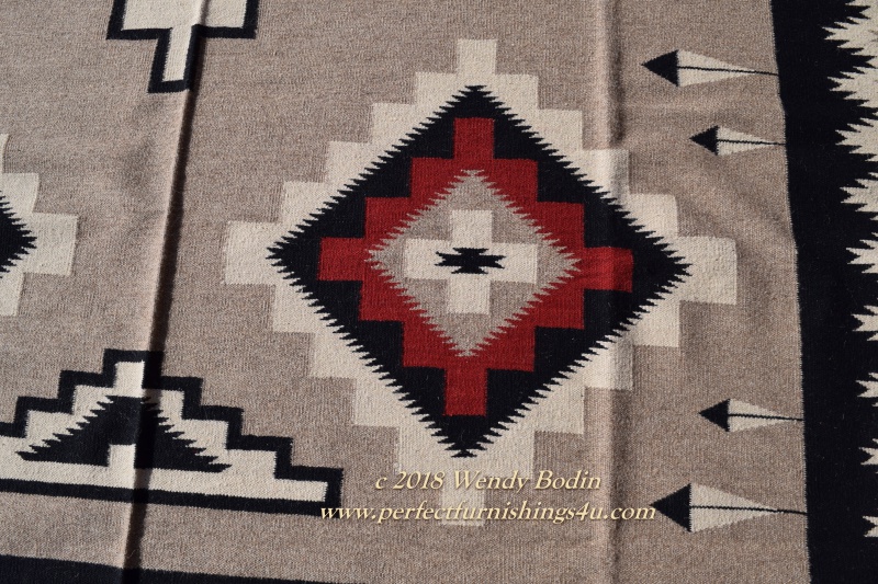 Four Corners Design Hand Woven Wool Rugs Natural Field Closeup