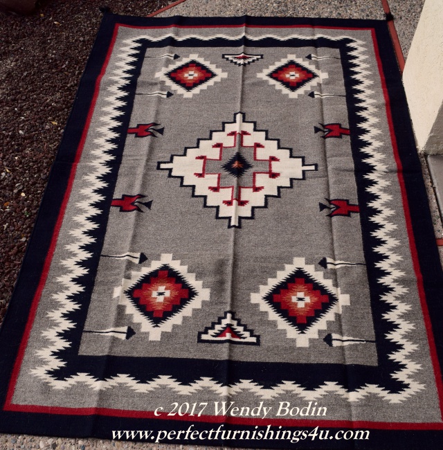 Four Corners Design Hand Woven Wool Rugs Natural Field Closeup